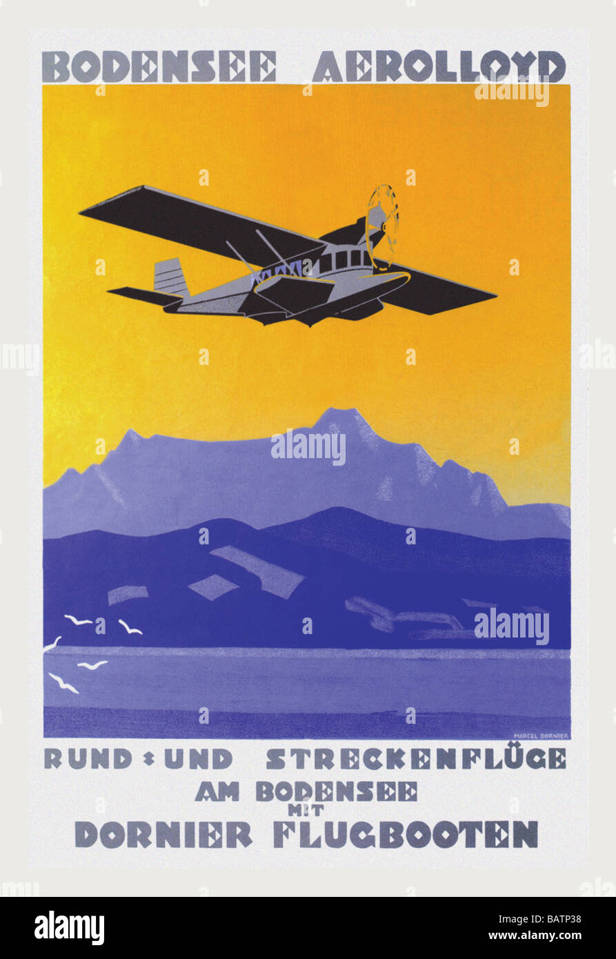 Bodensee Aerolloyd Flying Boat Tours Stock Photo - Alamy