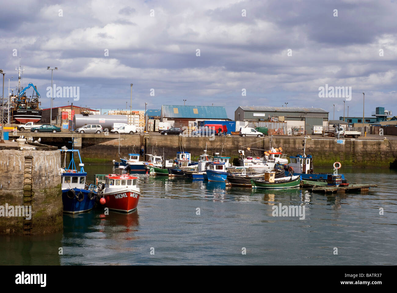 Peterhead harbour, Aberdeenshire, North-East Scotland Stock Photo - Alamy