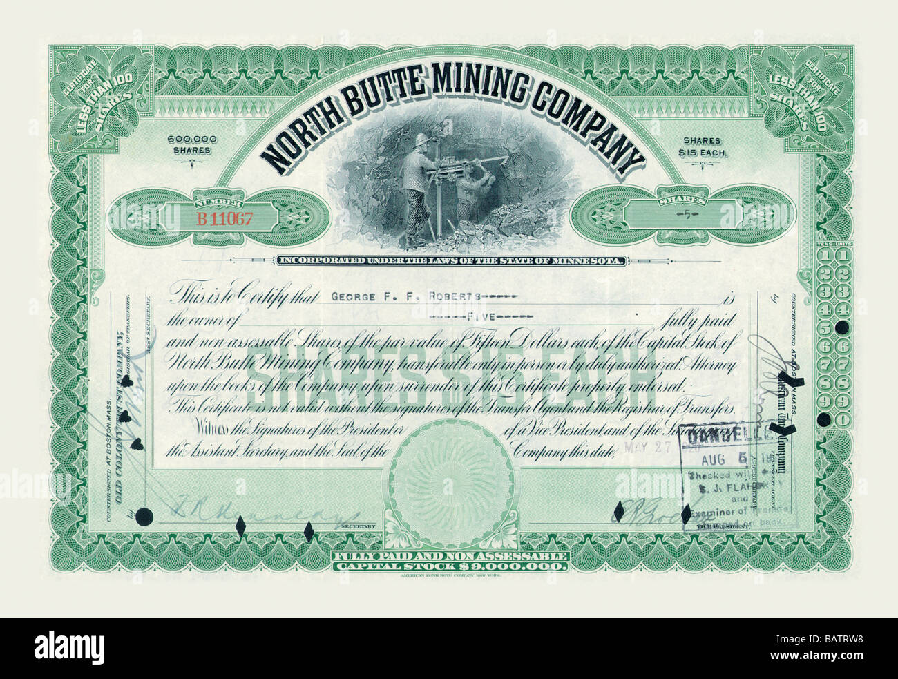 North Butte Mining Company Stock Photo - Alamy