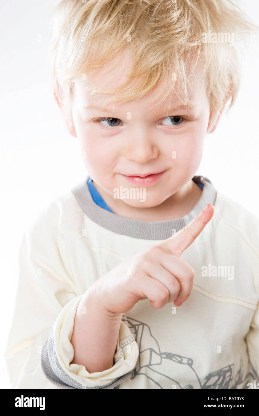 toddler boy pointing at something Stock Photo - Alamy