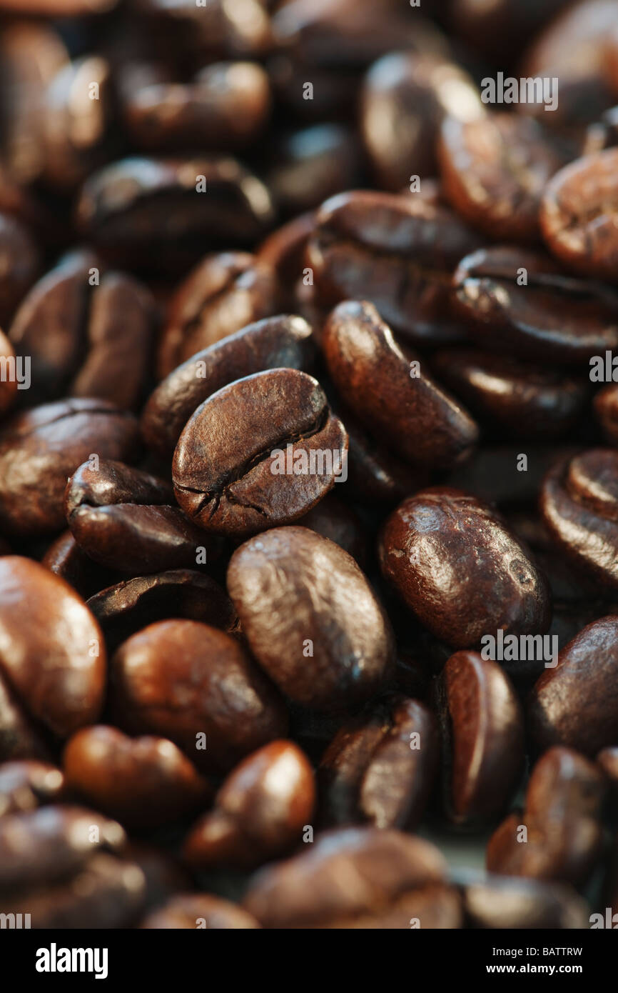 Roast coffee beans, studio shot Stock Photo - Alamy