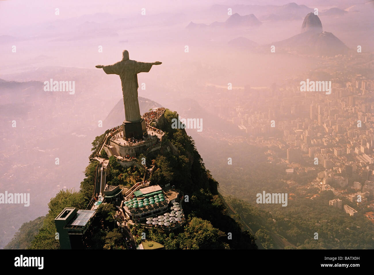 Christ the redeemer high angle view hi-res stock photography and images ...