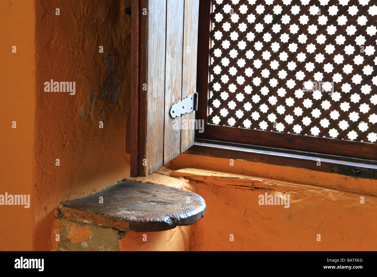 Spanish window with shutters Gran Canaria Spain Europe Stock Photo - Alamy