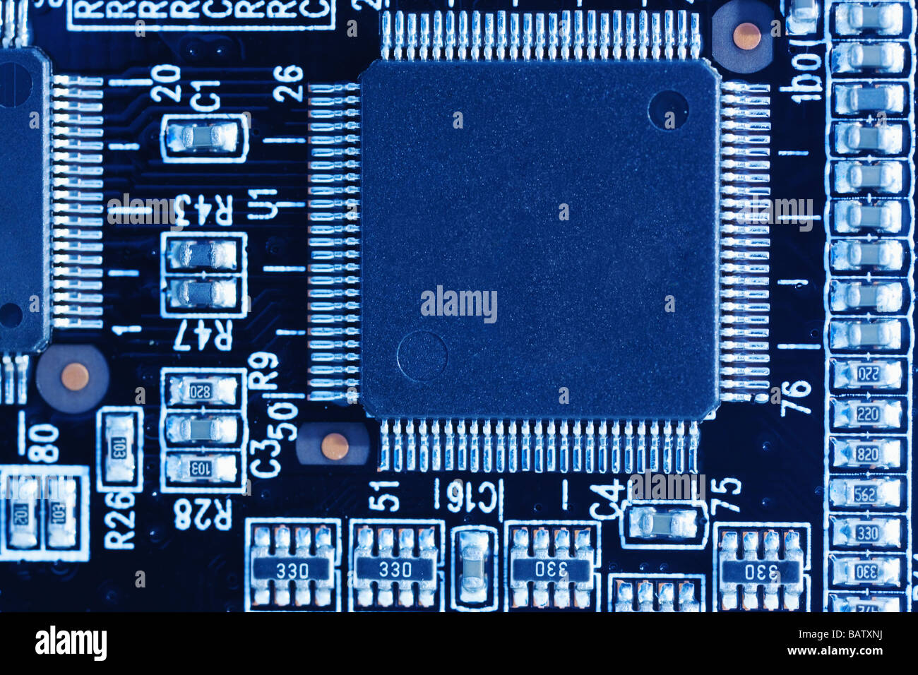 Circuit Board, close-up Stock Photo - Alamy