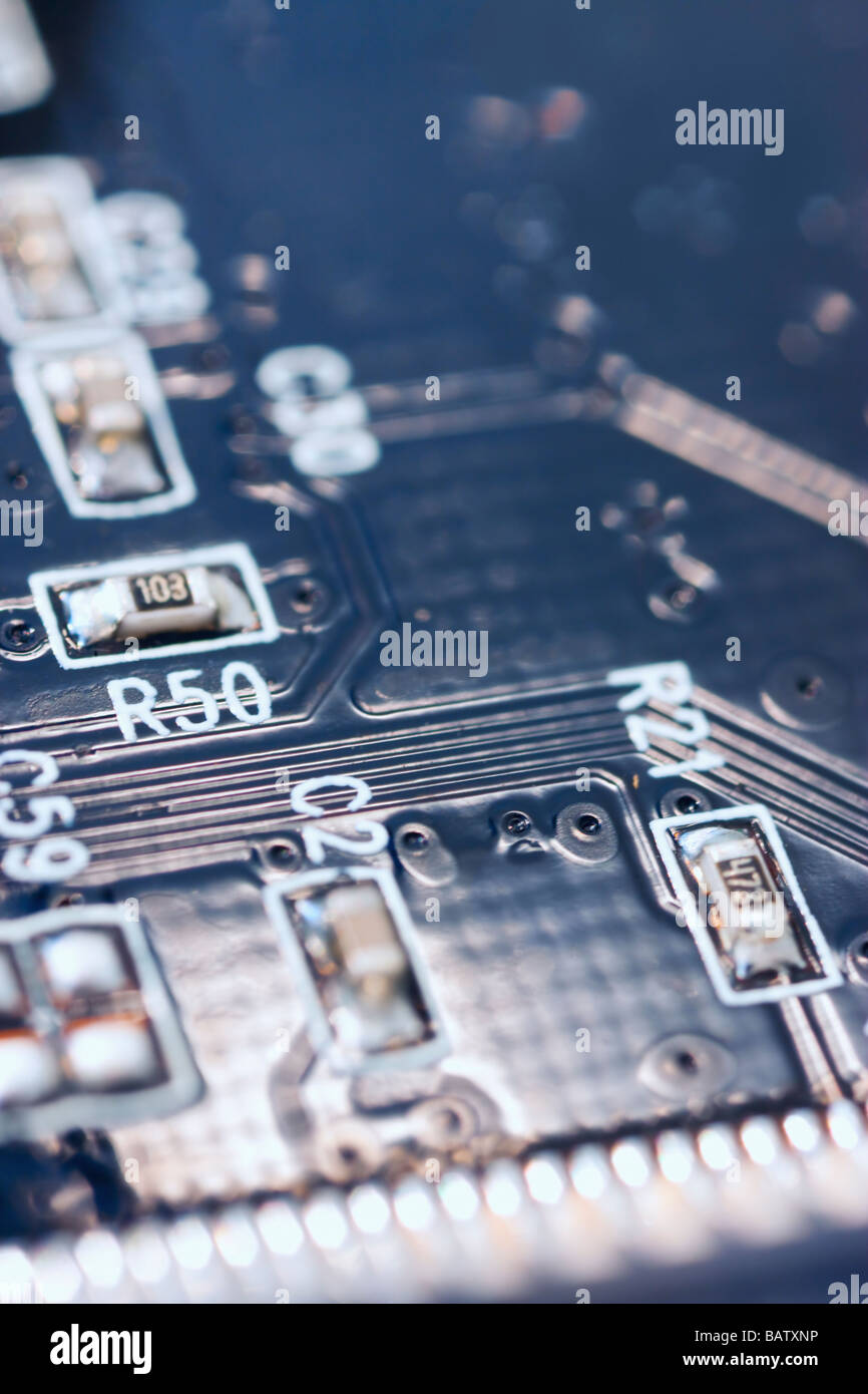 Circuit Board, close-up Stock Photo - Alamy