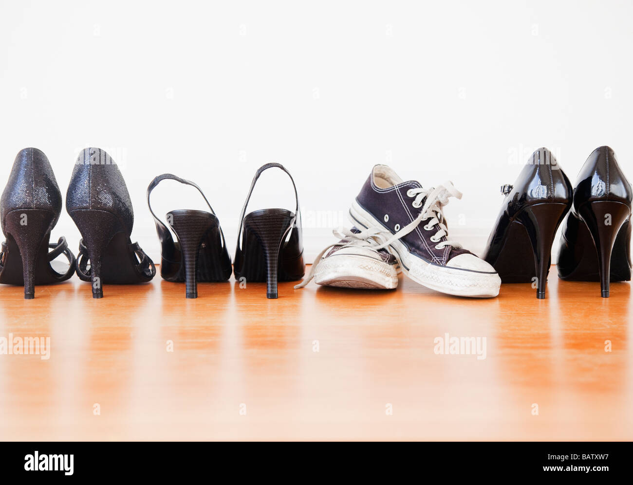 Woman Sitting In Shoe Store Stock Photo By 159524946