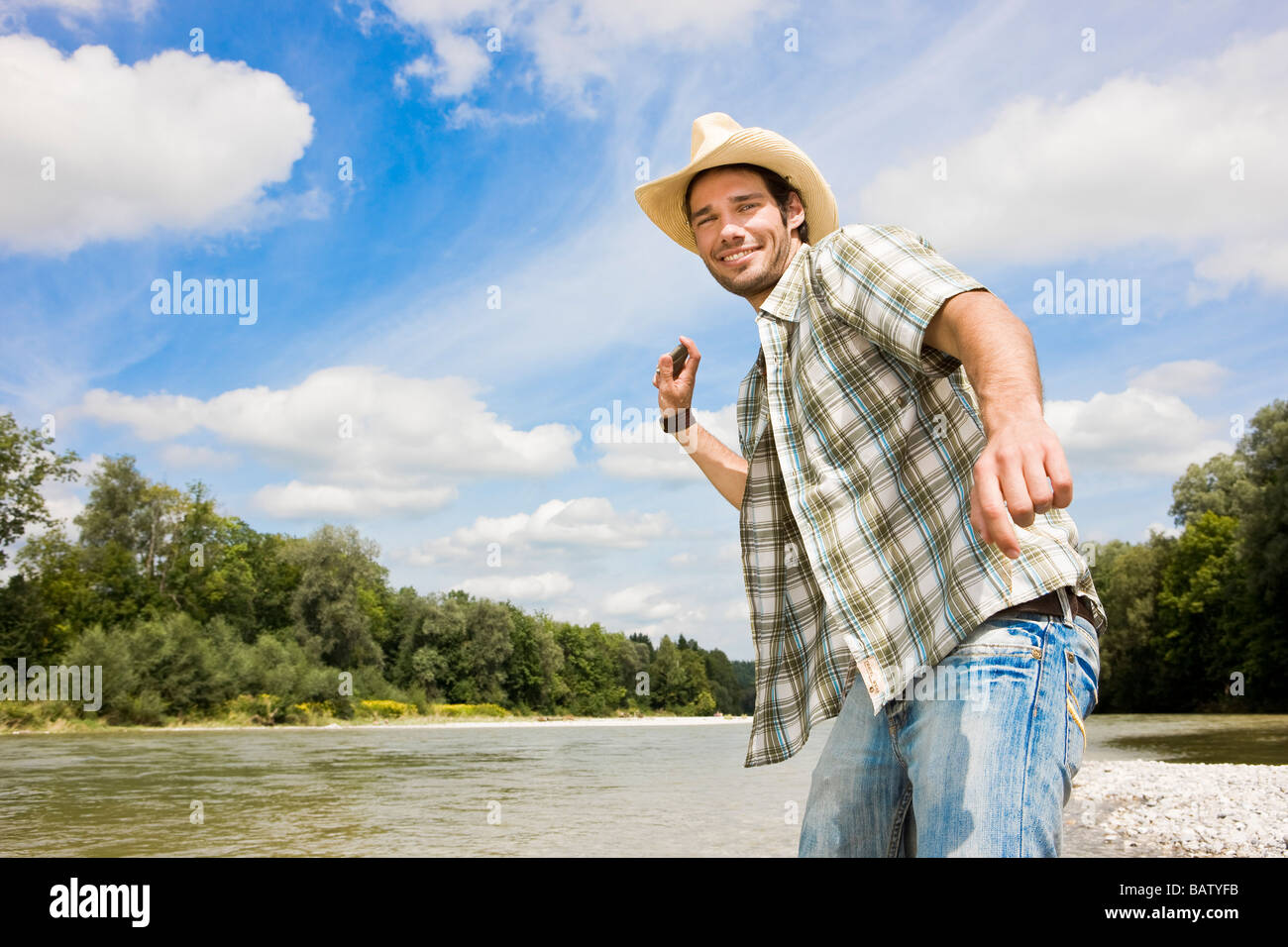 Throwing stone hi-res stock photography and images - Alamy