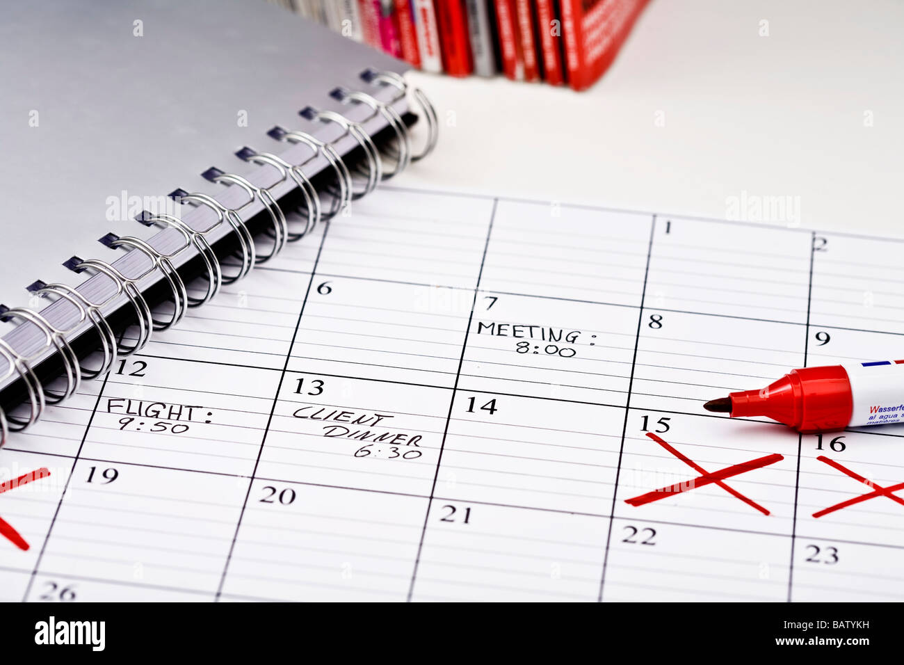 Still life busy diary hi-res stock photography and images - Alamy