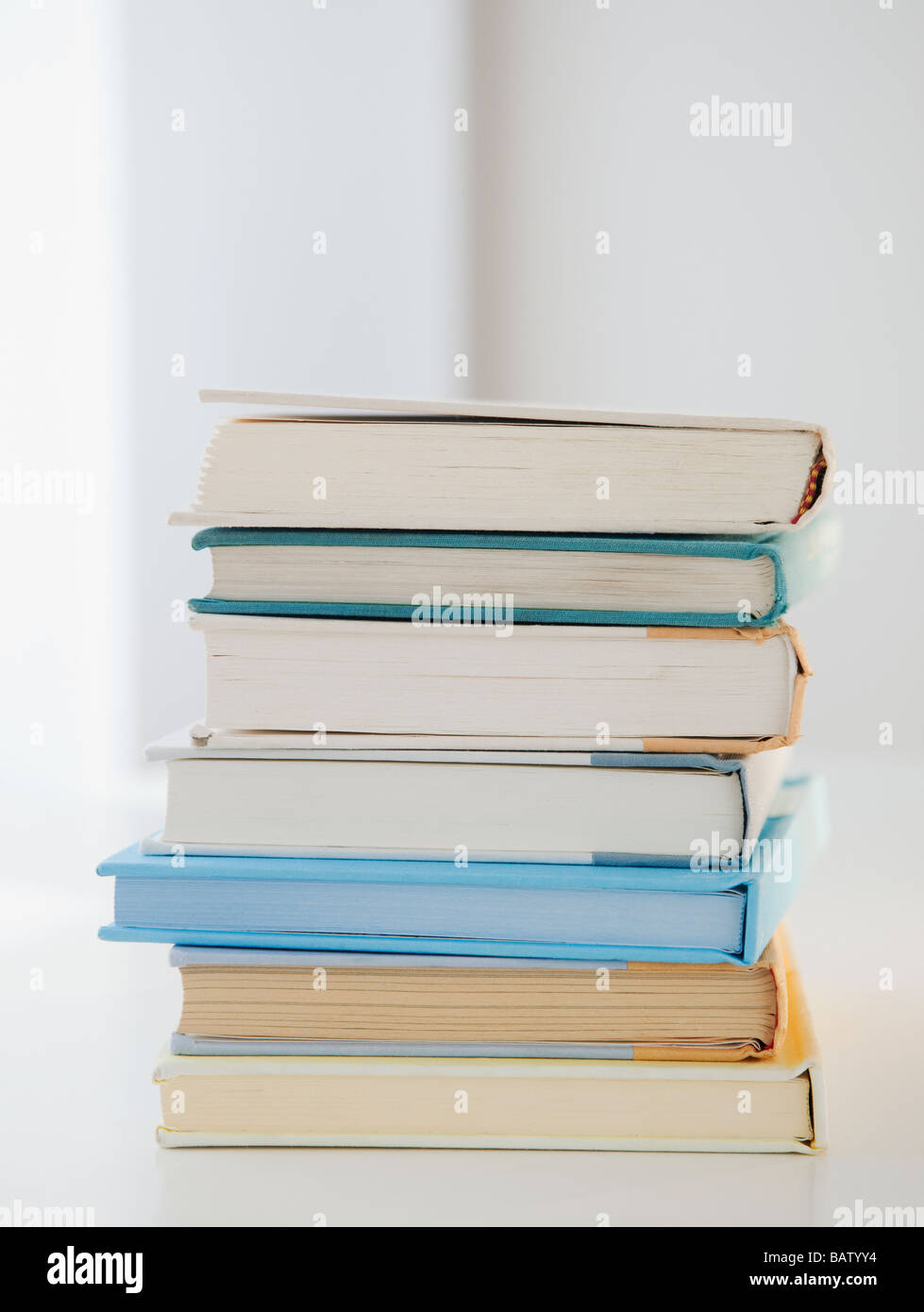 Pile of books, studio shot Stock Photo - Alamy