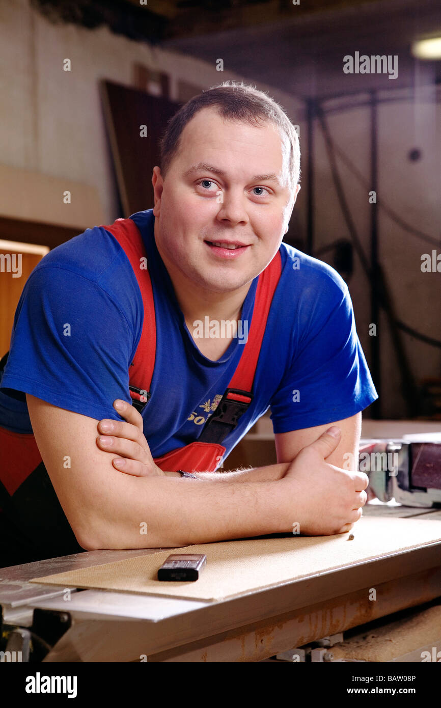 portrait of craftsman in workshop Stock Photo - Alamy