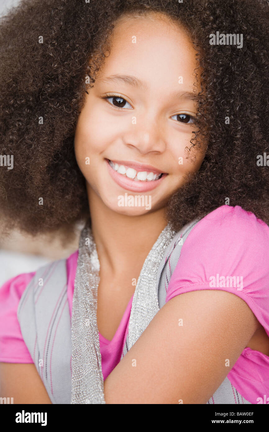 African girl smiling Stock Photo - Alamy