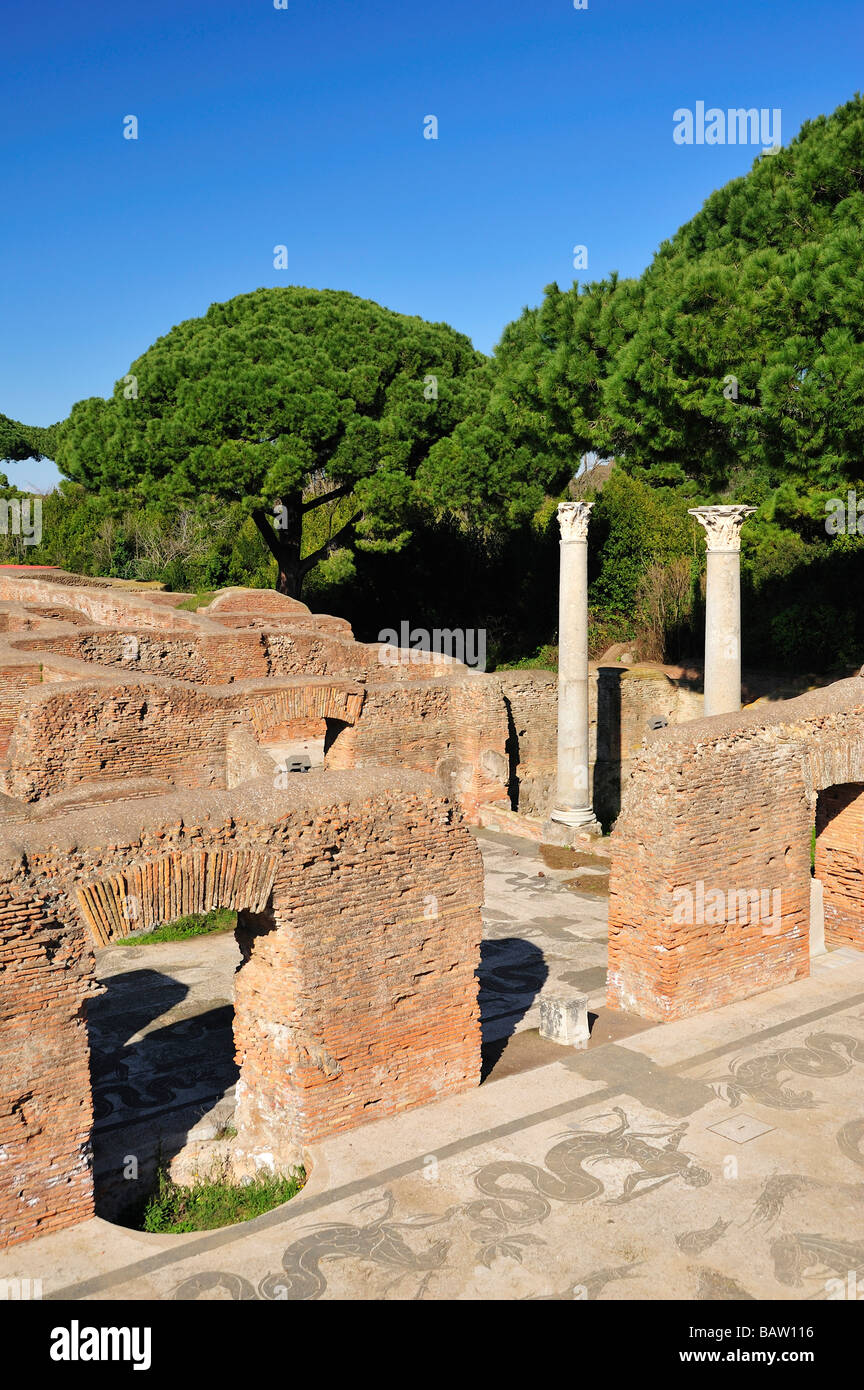 Terme di Nettuno, Ostia Antica, Province of Rome, Lazio, Italy Stock ...