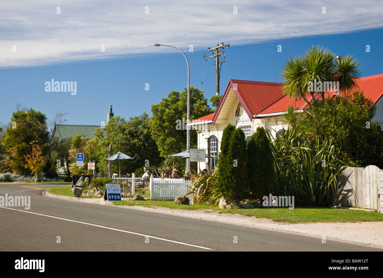 The Courthouse Cafe at Collingwood South Island New Zealand Stock Photo ...