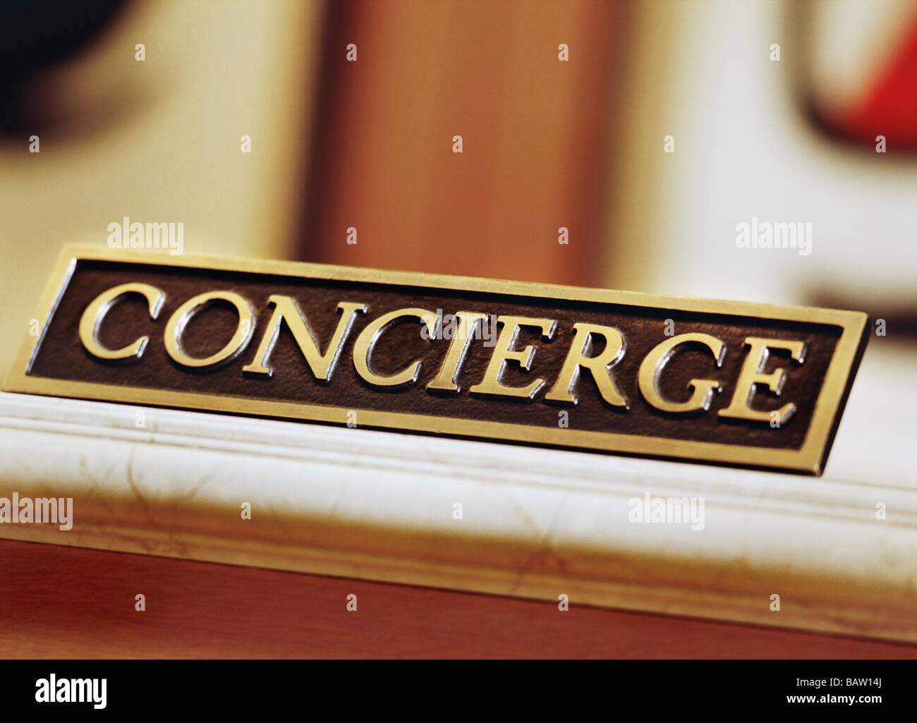 Concierge sign hi-res stock photography and images - Alamy