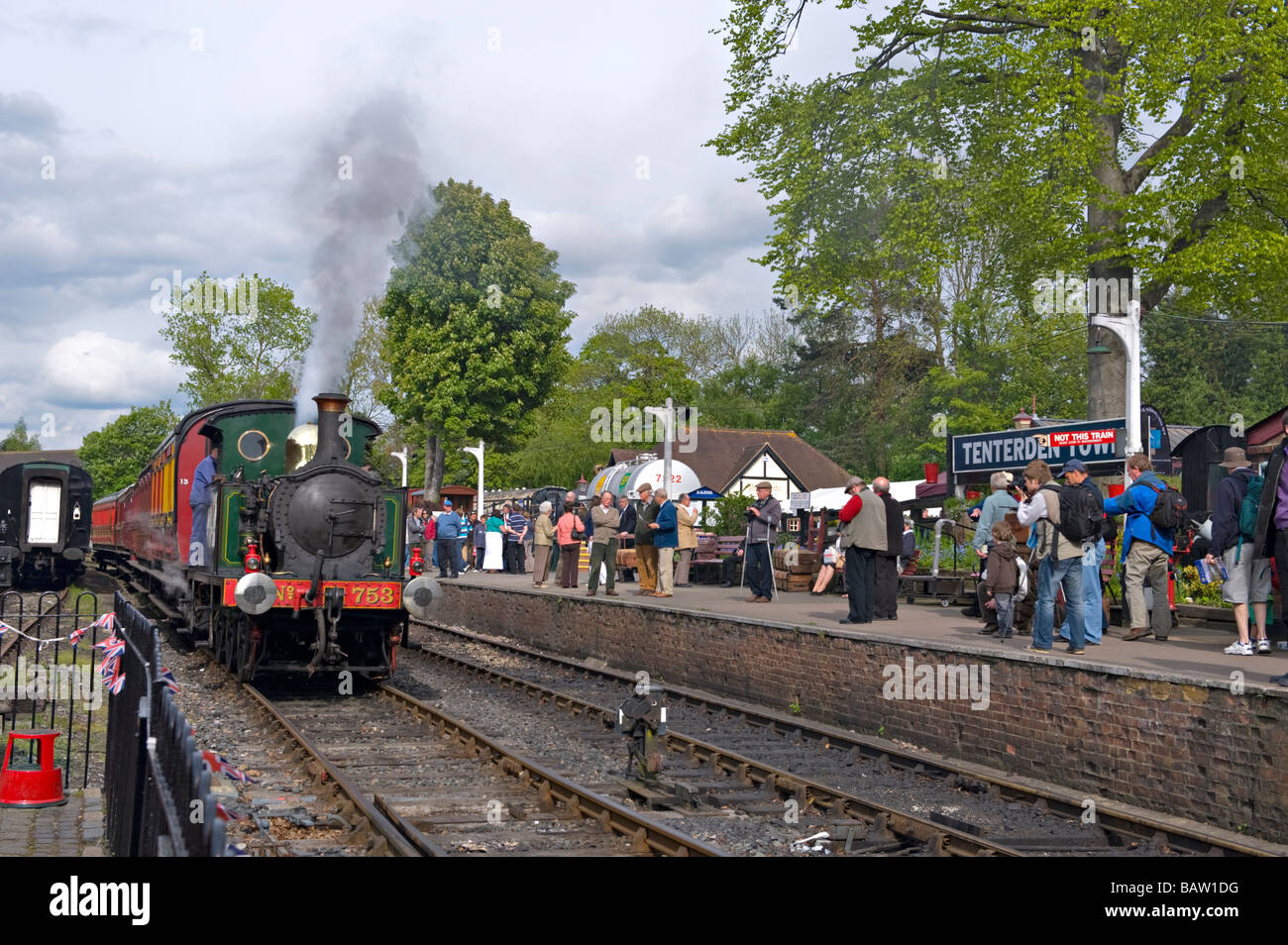 Tenterden Town Railway Station, Tenterden, Kent, England Stock Photo ...