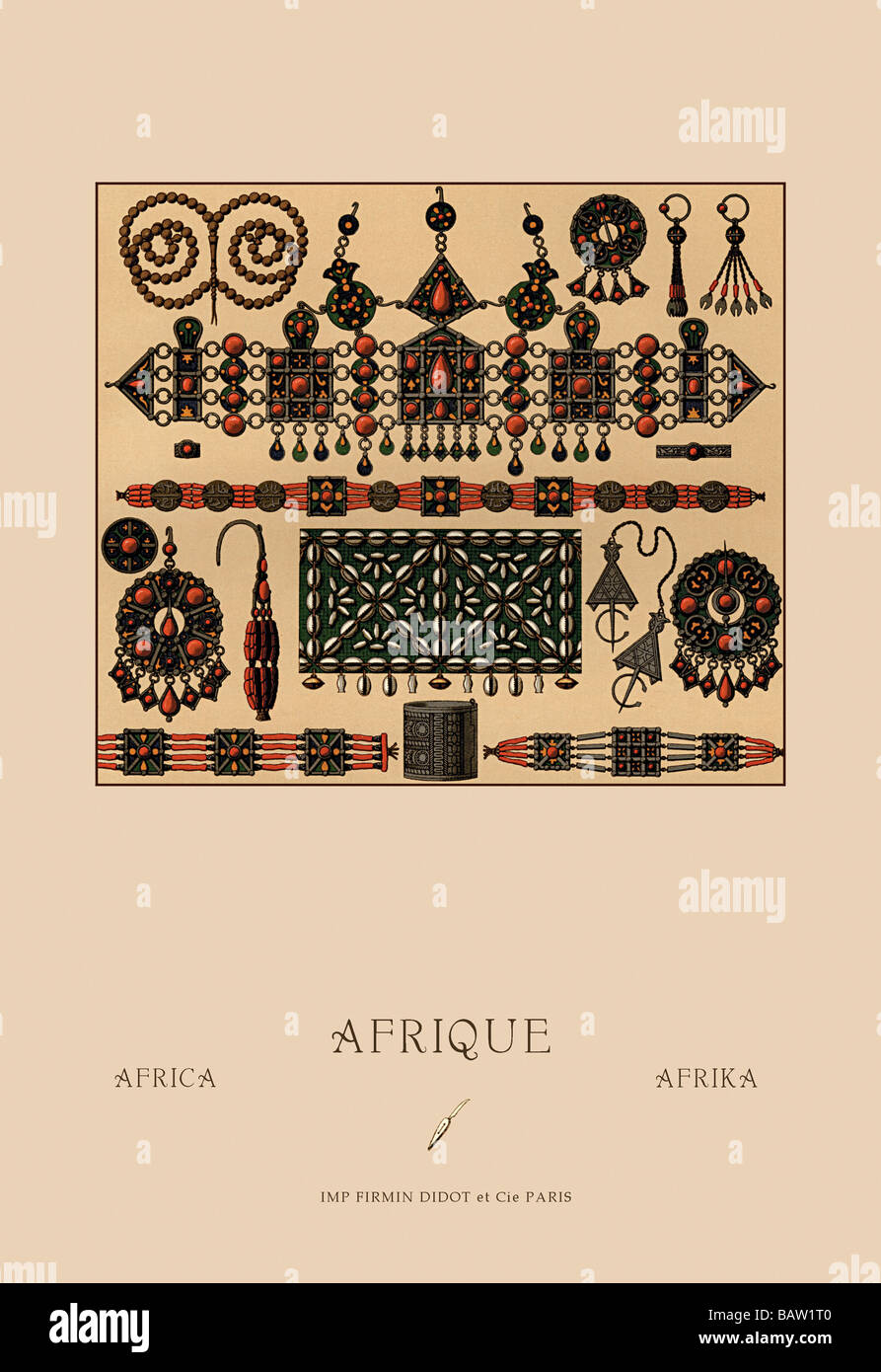 African Metalwork and Beading Stock Photo - Alamy