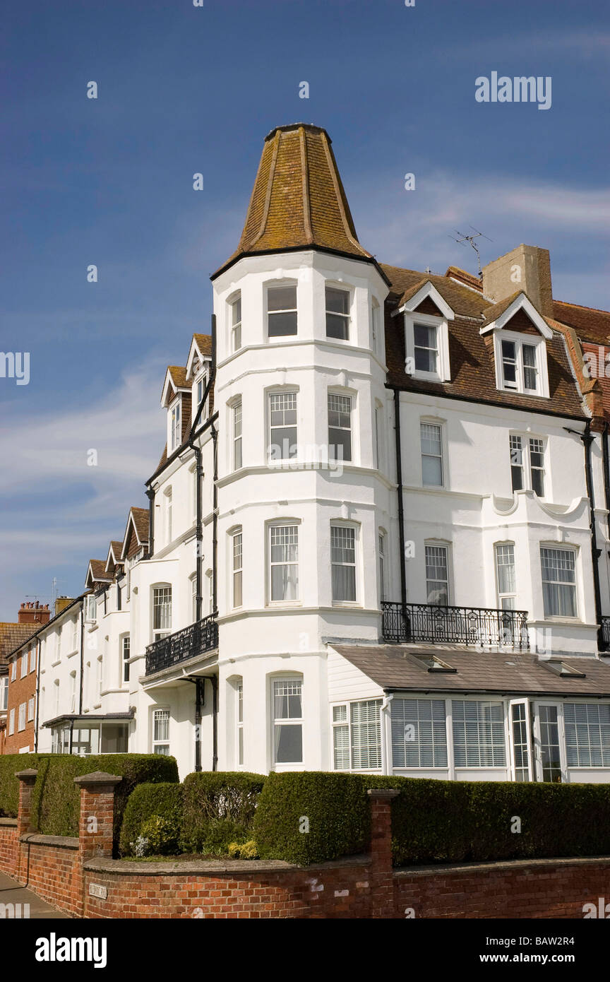 A Victorian corner house with blue sky Stock Photo - Alamy