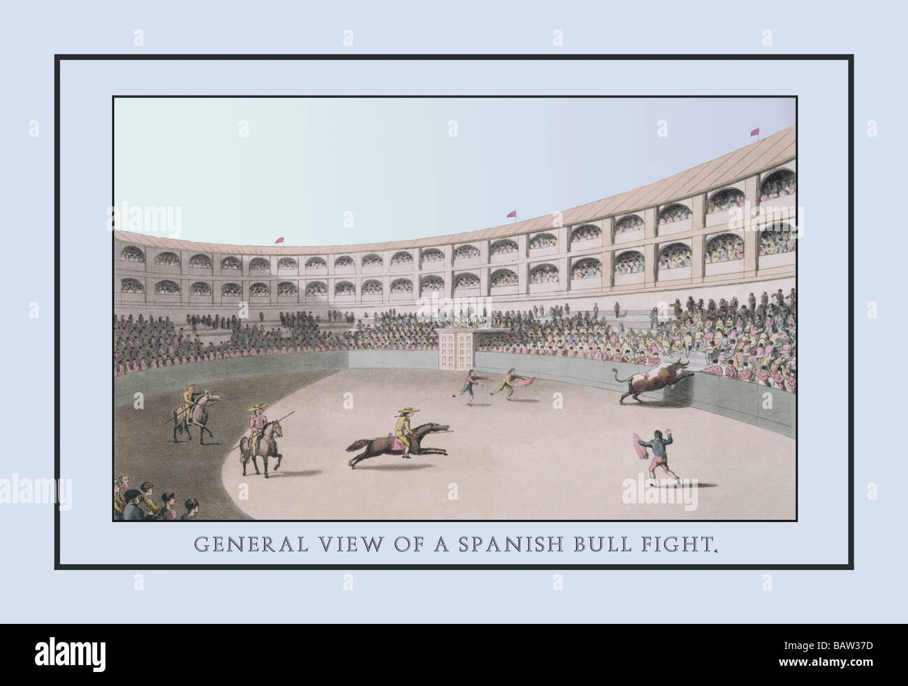 General View of a Spanish Bull Fight Stock Photo - Alamy