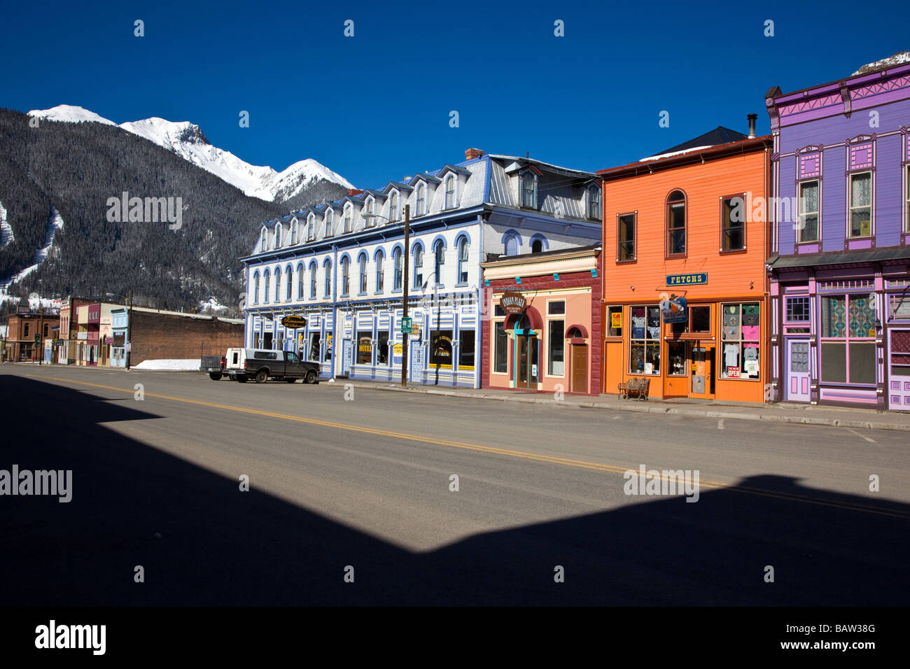 Historic downtown silverton colorado main hi-res stock photography and ...