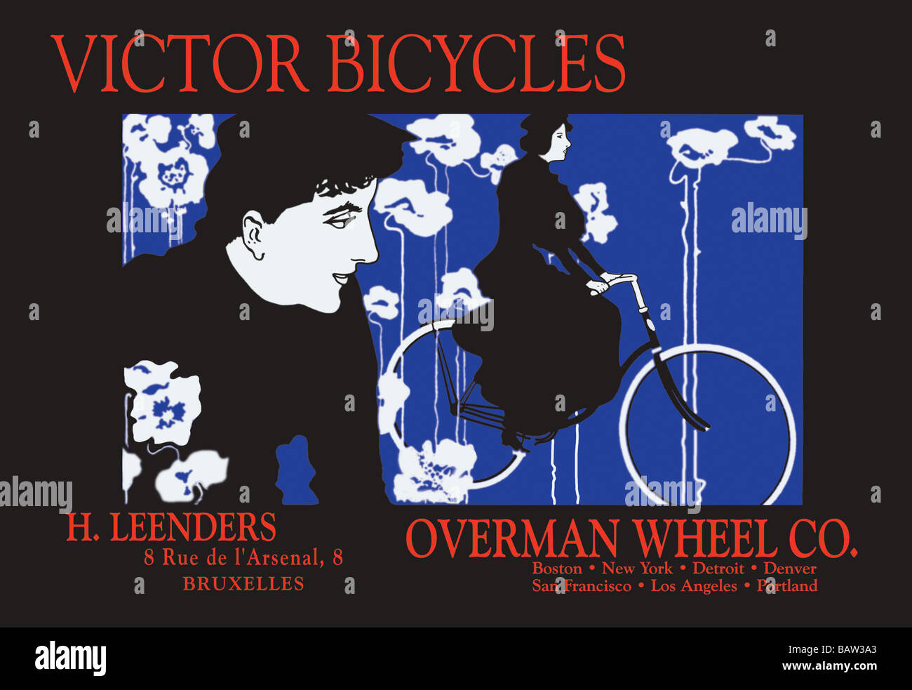 Victor Bicycles: Overman Wheel Company Stock Photo - Alamy