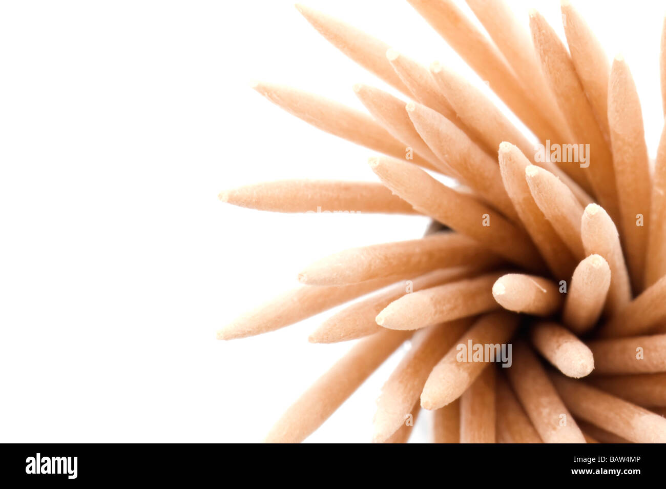 object on white wood toothpick close up Stock Photo - Alamy