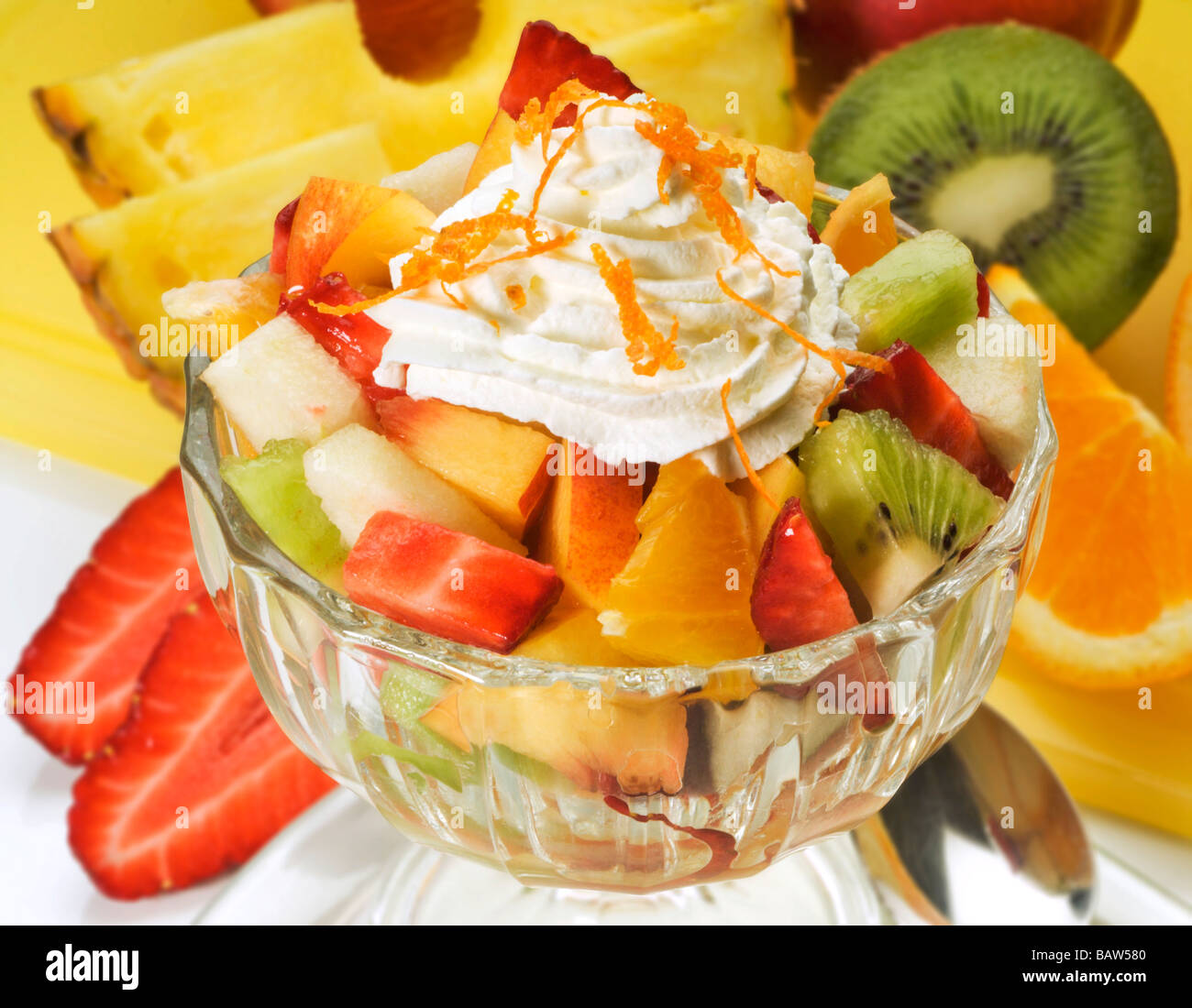 Mixed fruit salad Stock Photo - Alamy