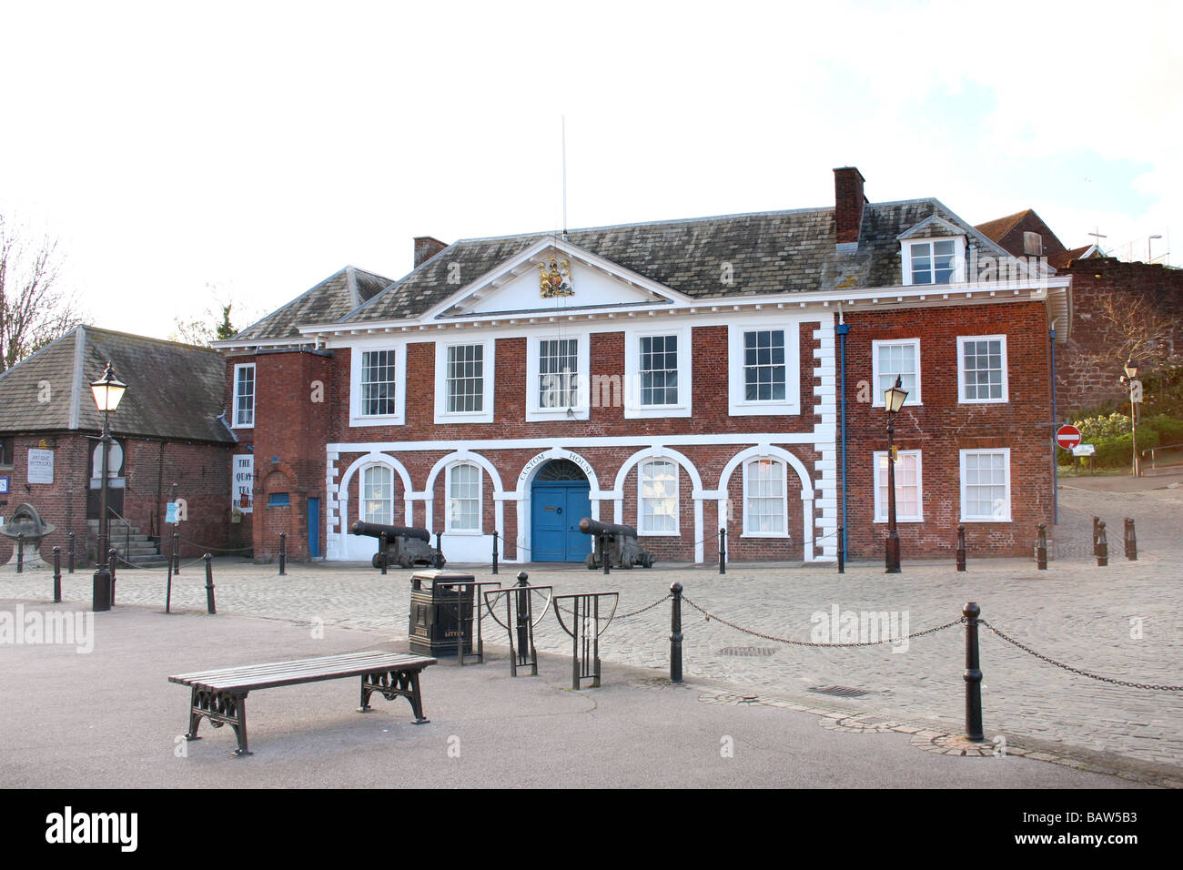 The old customs house at Exeter Marina, Devon UK Stock Photo - Alamy