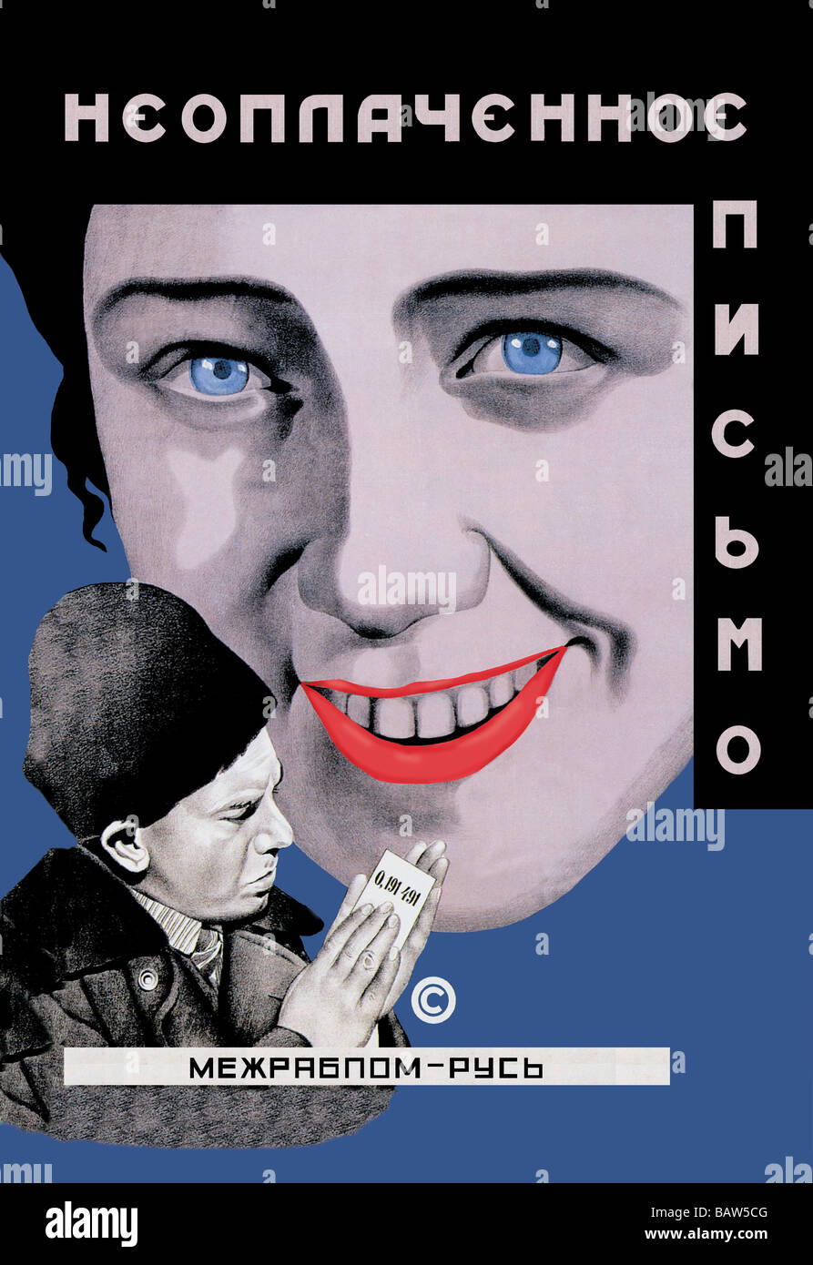 The Letter without Postage Stock Photo - Alamy