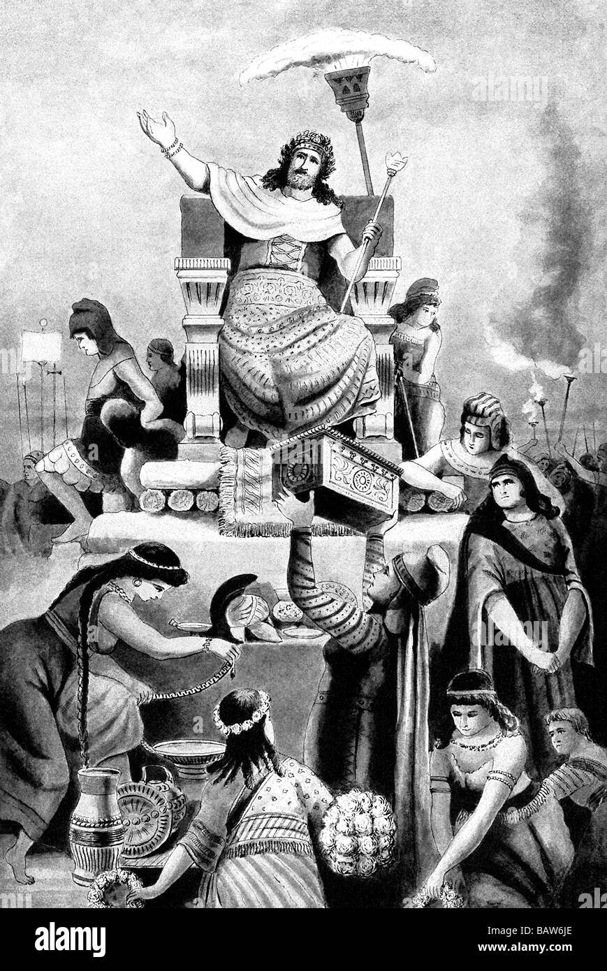 Croesus on the Funeral Pyre Stock Photo - Alamy