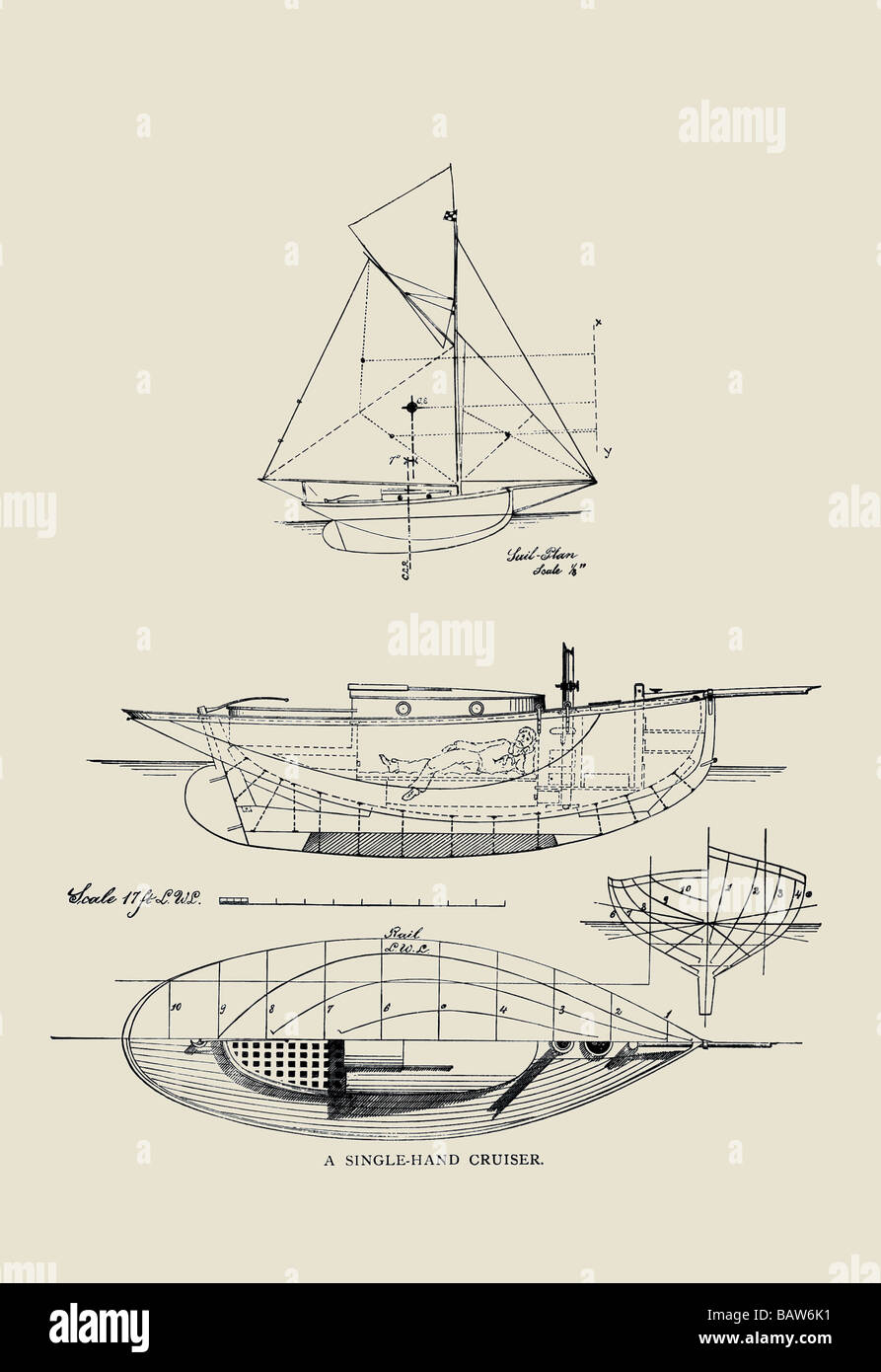 A Single-Hand Cruiser Stock Photo - Alamy