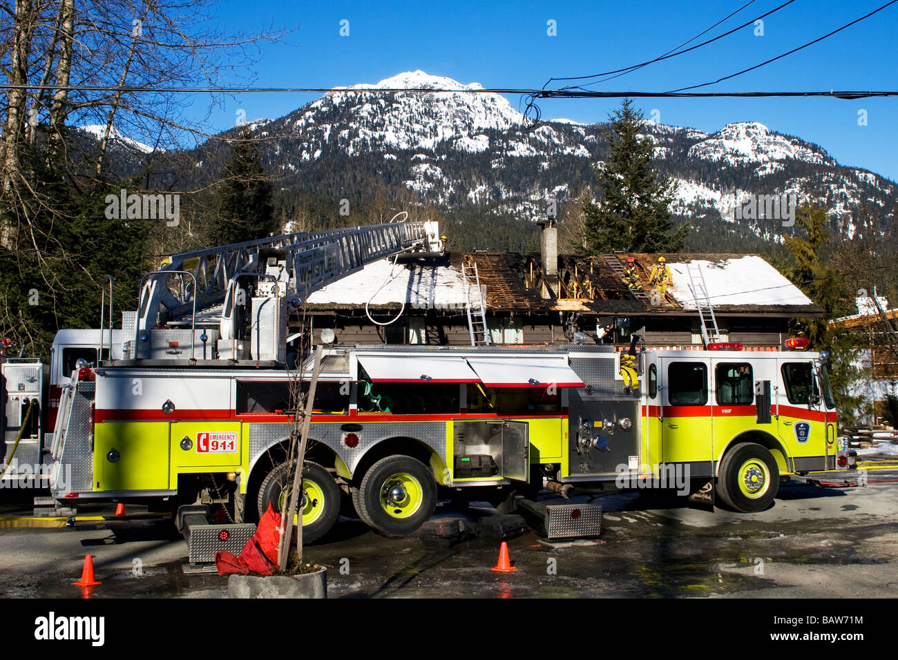 Canadian Fire Tender Stock Photo - Alamy