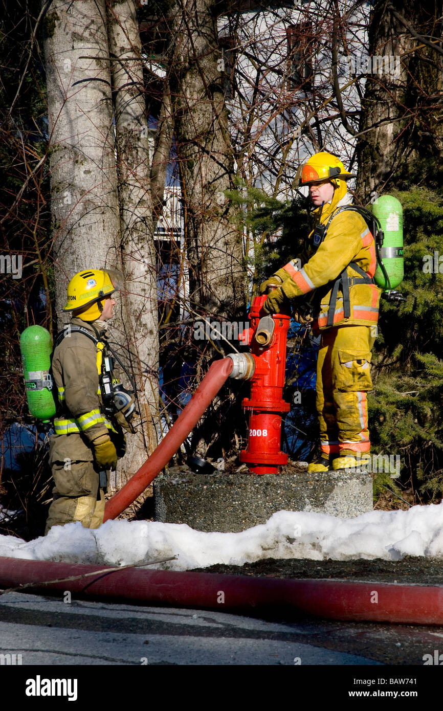 Fireman hydrant water helmet yellow protective red oxygen cylinder hi ...