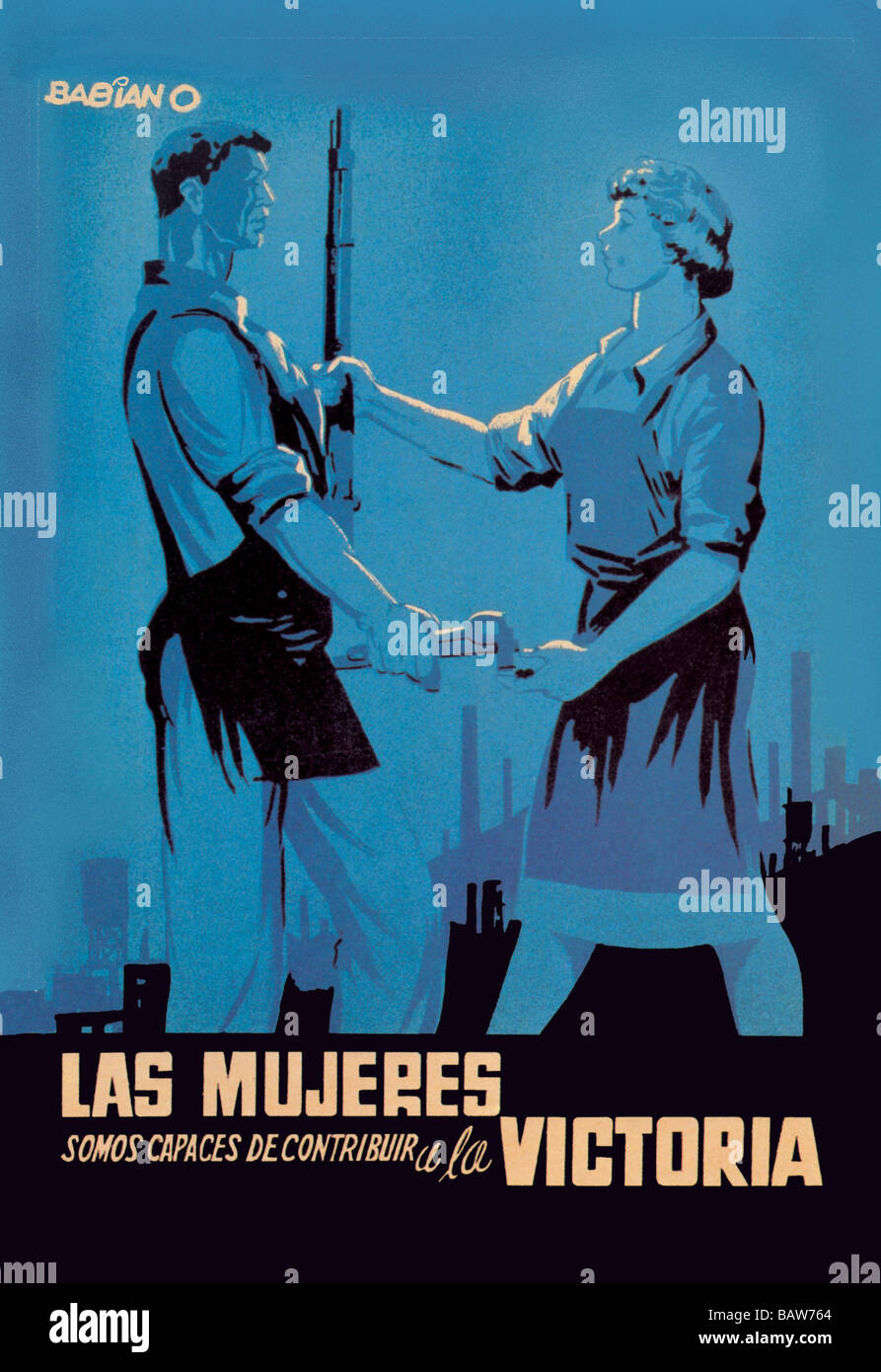 Las Mujeres Somos Capaces de Contribuir a la Victoria Stock Photo - Alamy