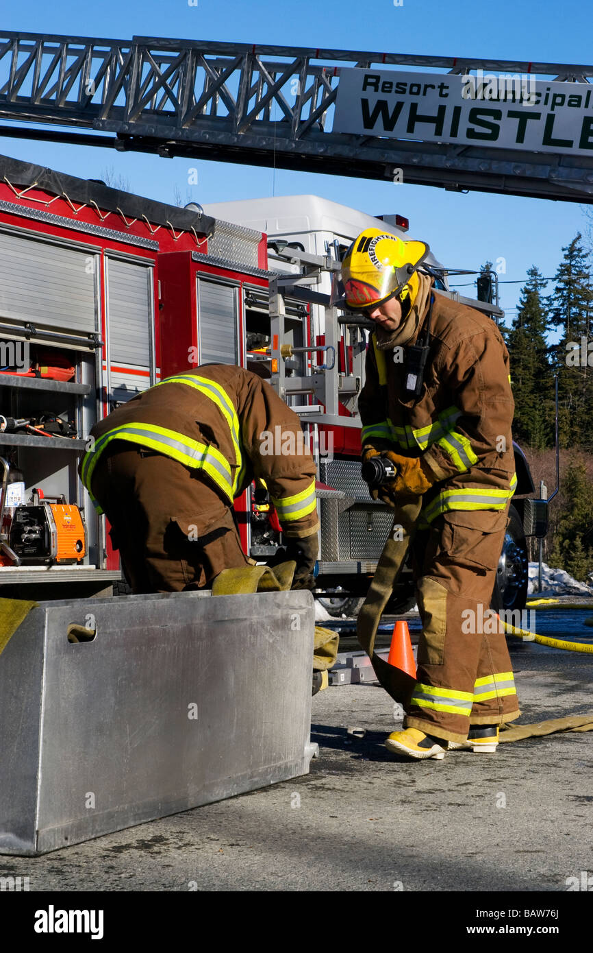 Fire fighter at work hi-res stock photography and images - Alamy