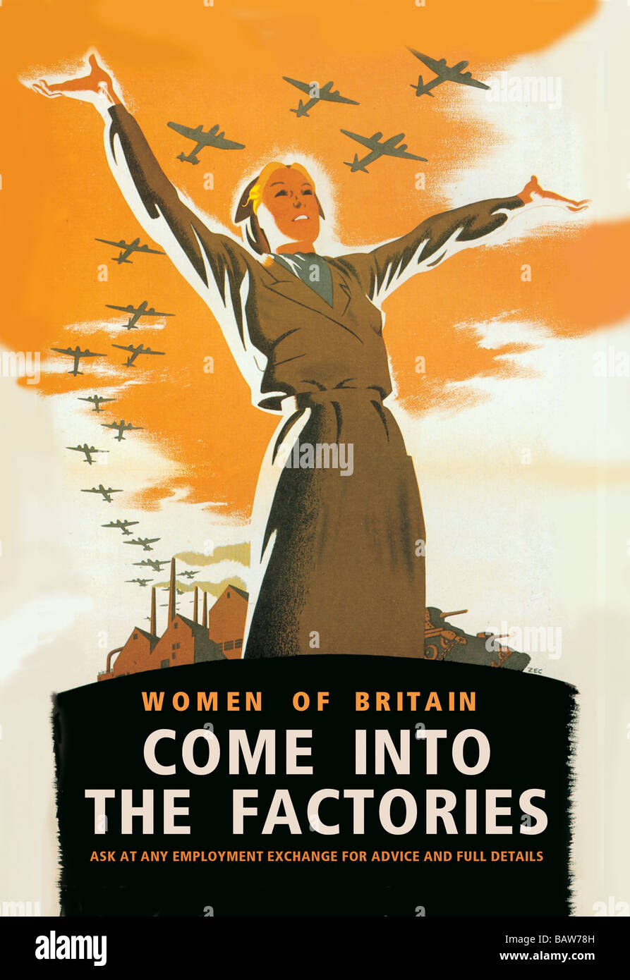 Women Factory World War Ii High Resolution Stock Photography and Images ...