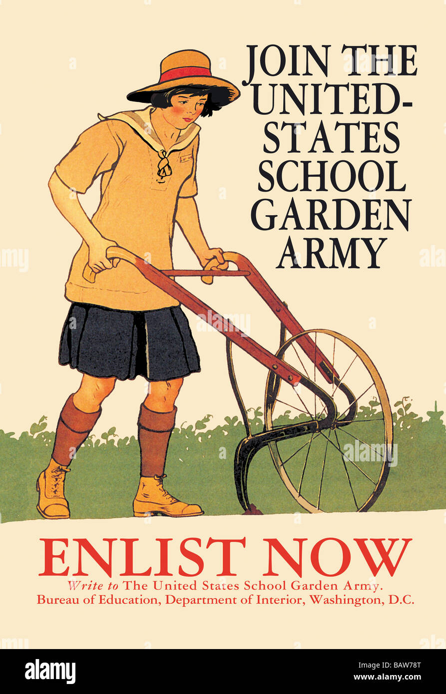 Join the United States School Garden Army Stock Photo - Alamy