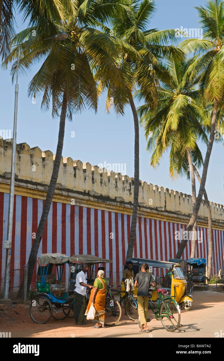 Auto rickshaws at Sri Ranganathaswamy Temple Srirangam near Trichy ...