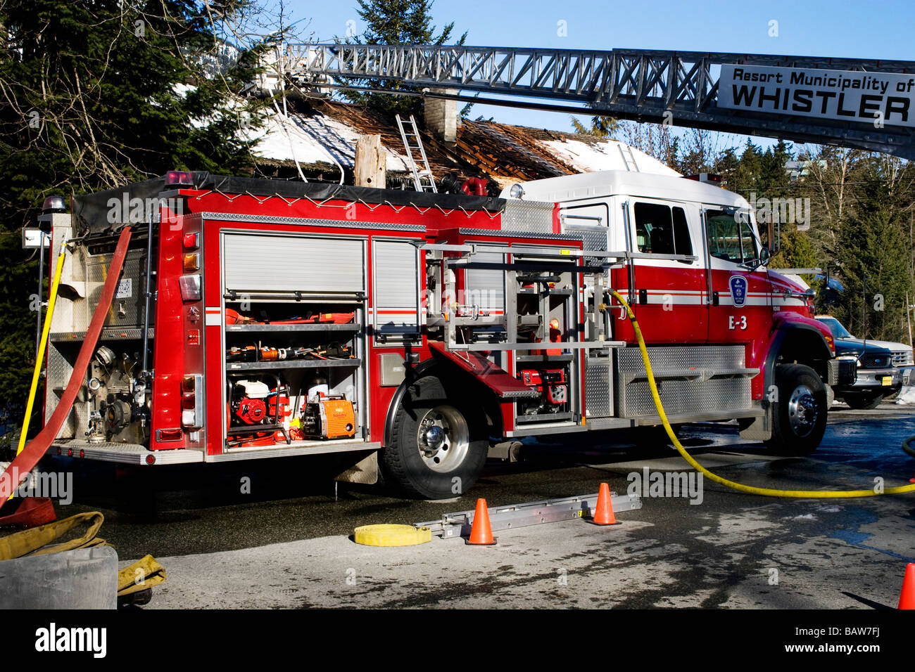 Canadian Fire Tender Stock Photo - Alamy
