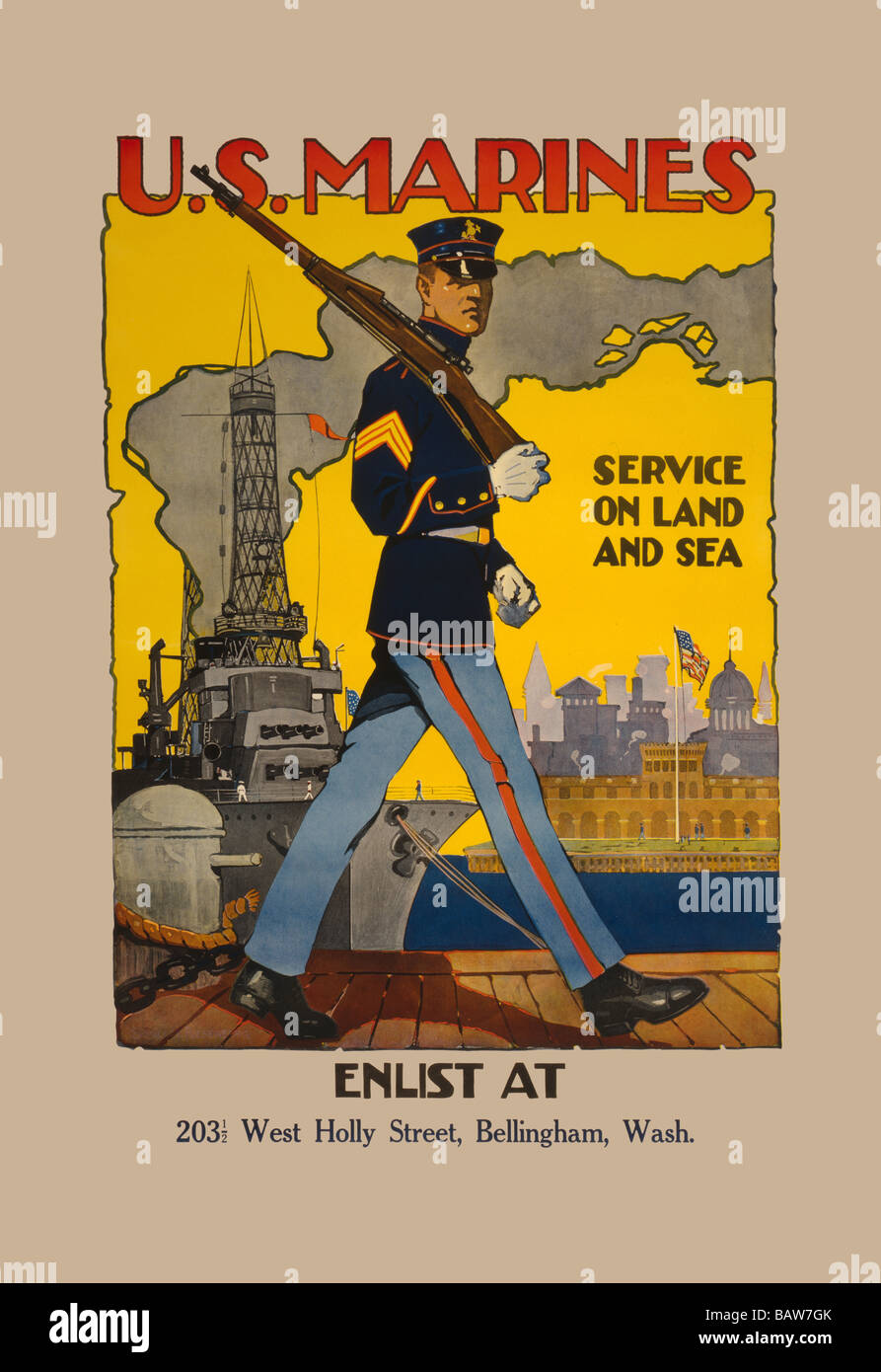 Active Service on Land and Sea Stock Photo - Alamy