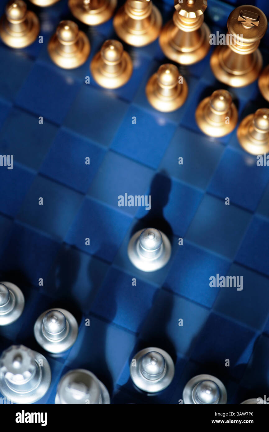 Chess piece above hi-res stock photography and images - Alamy