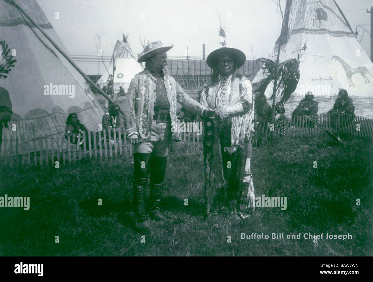 Buffalo Bill and Chief Joseph Stock Photo - Alamy