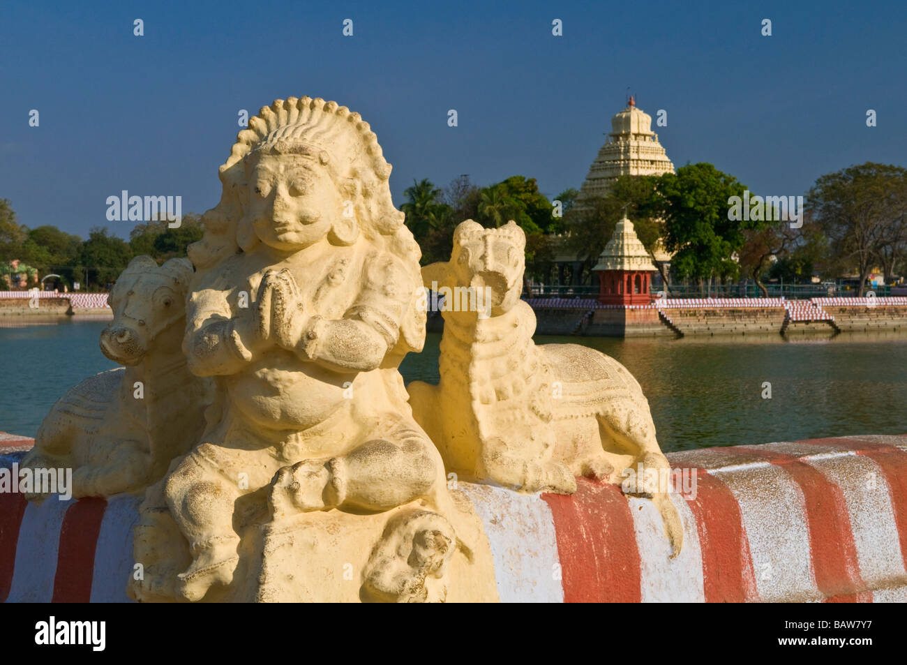 Mariammam Teppakulam Tank and shrine Madurai Tamil Nadu India Stock ...