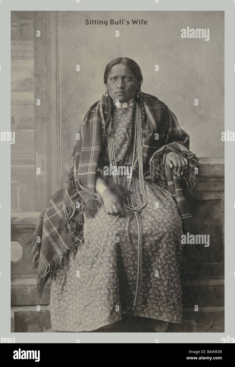 Sitting Bull's Wife Stock Photo - Alamy