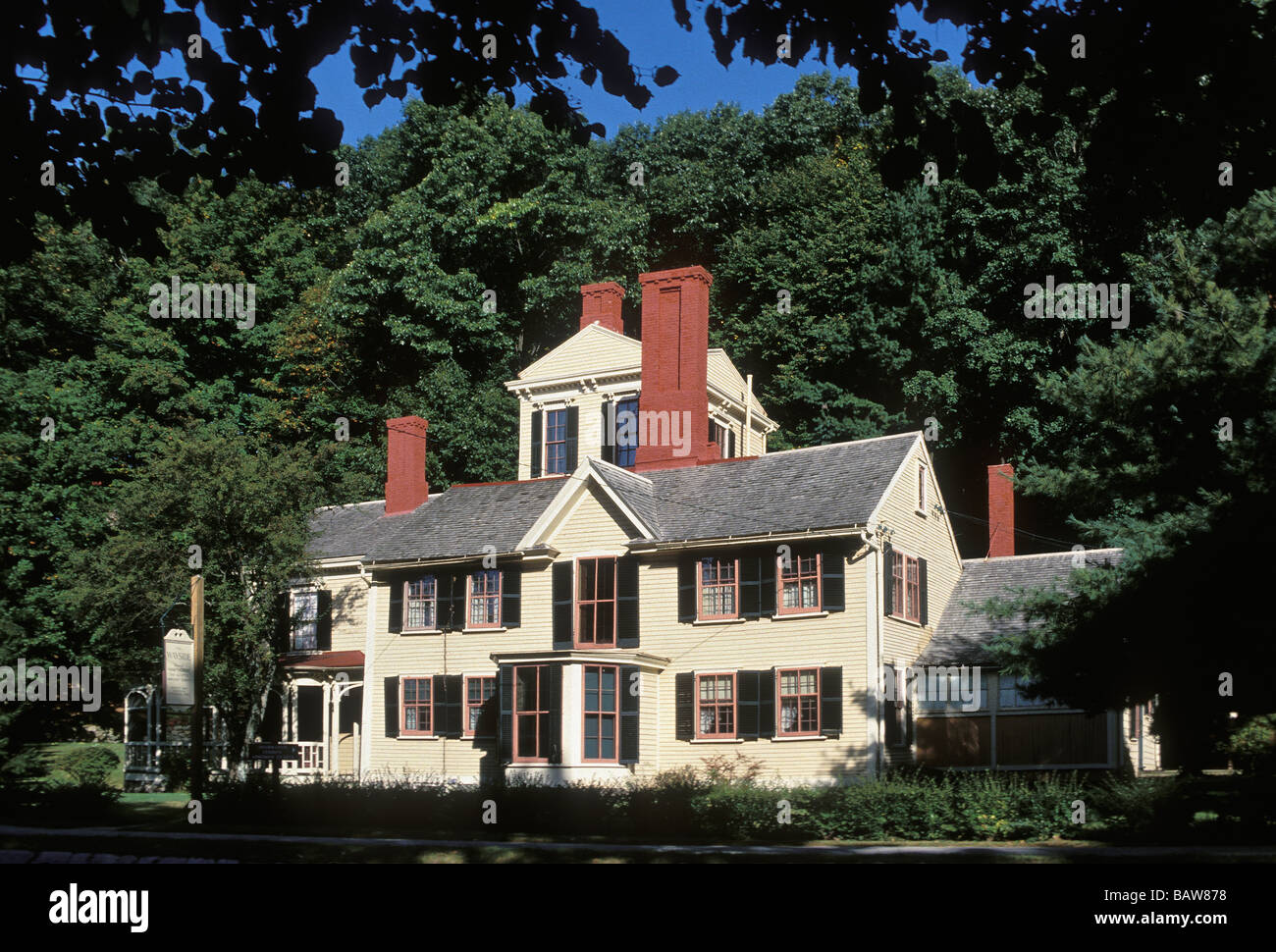 The Wayside which was the Home of Nathaniel Hawthorne part of Minute ...