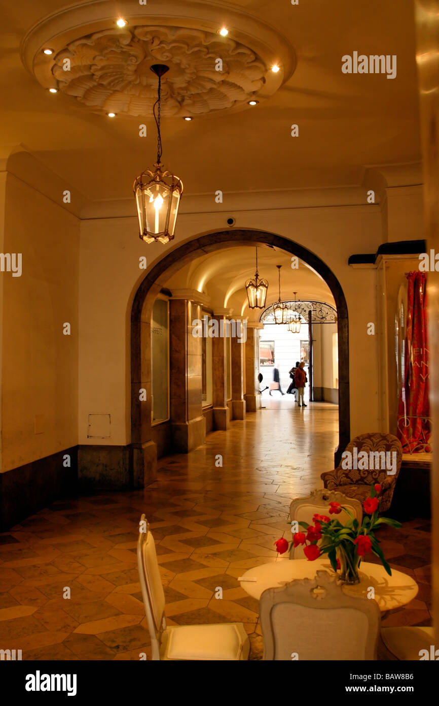 Preysing palais arcade architecture munich bavaria germany german hi ...