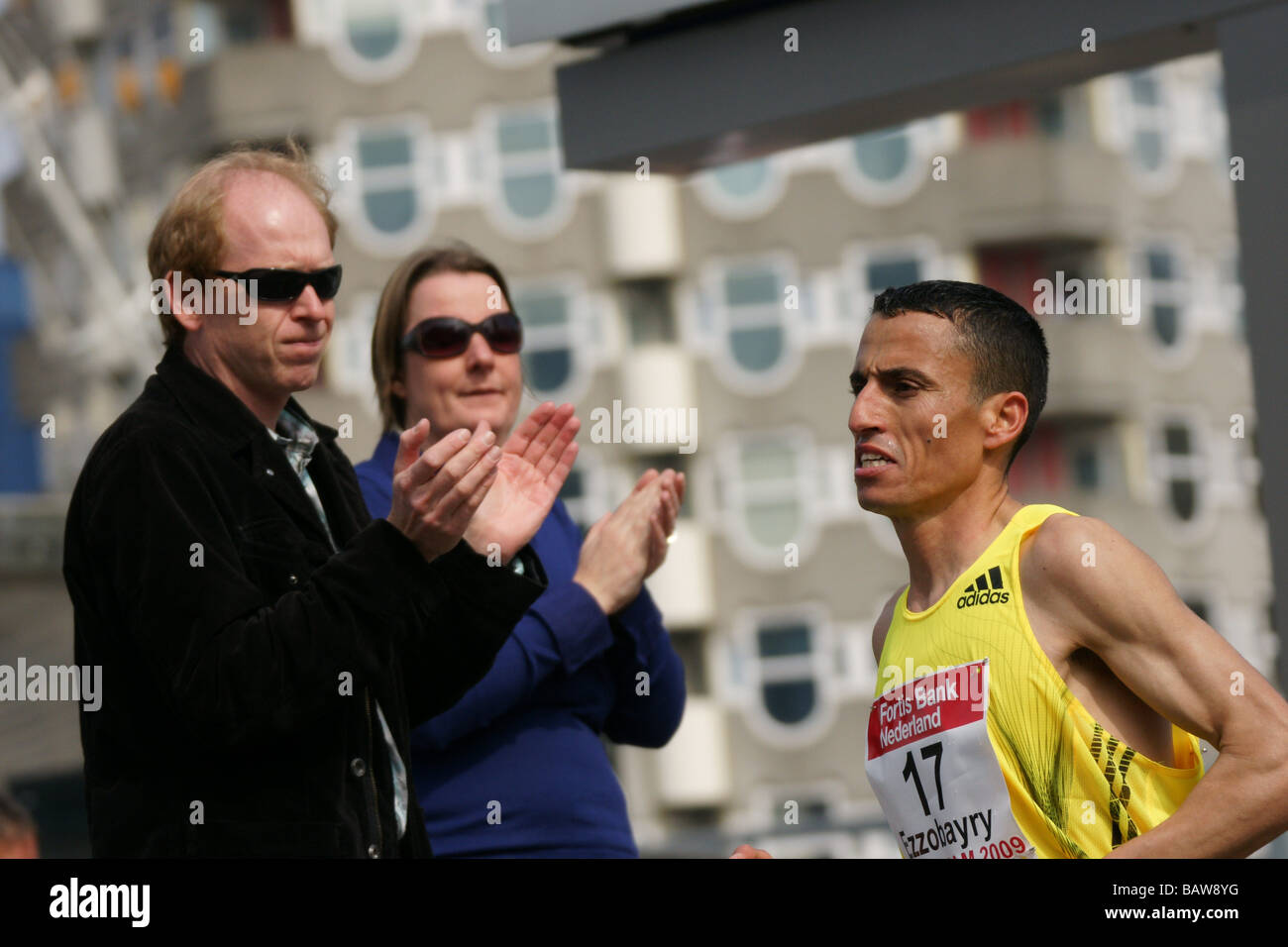 Rotterdam city street race sport marathon runners running spring 2009 ...