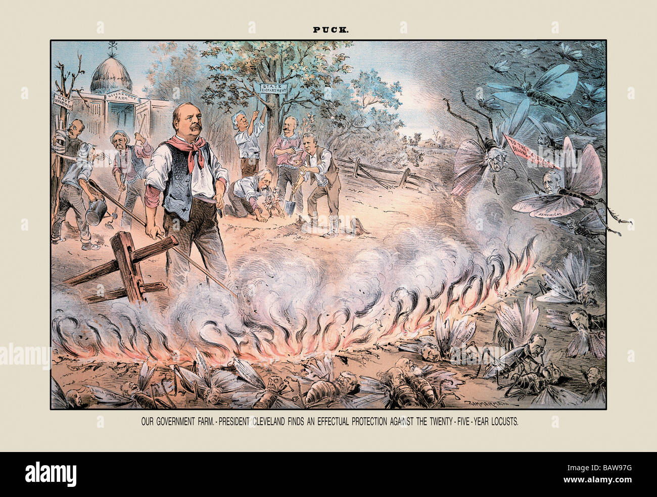 Puck Magazine: Our Government Farm Stock Photo - Alamy