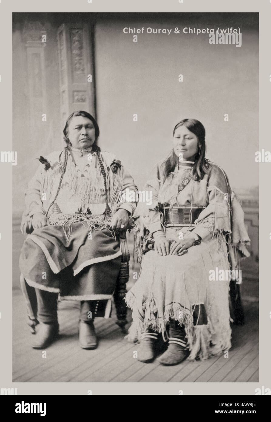 Chief Ouray & Chipeta (Wife Stock Photo - Alamy