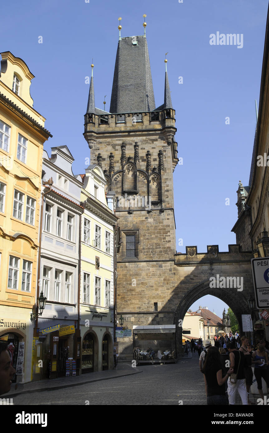 The Charles Bridge in Prague, Capital of the Czech Republic was built ...