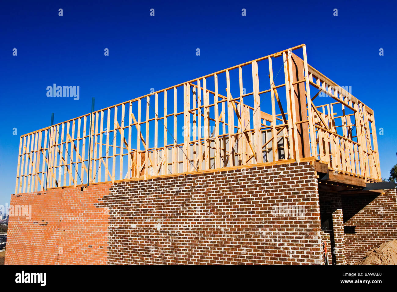 Residential Construction / New Residential Construction.Melbourne Victoria Australia Stock Photo ...